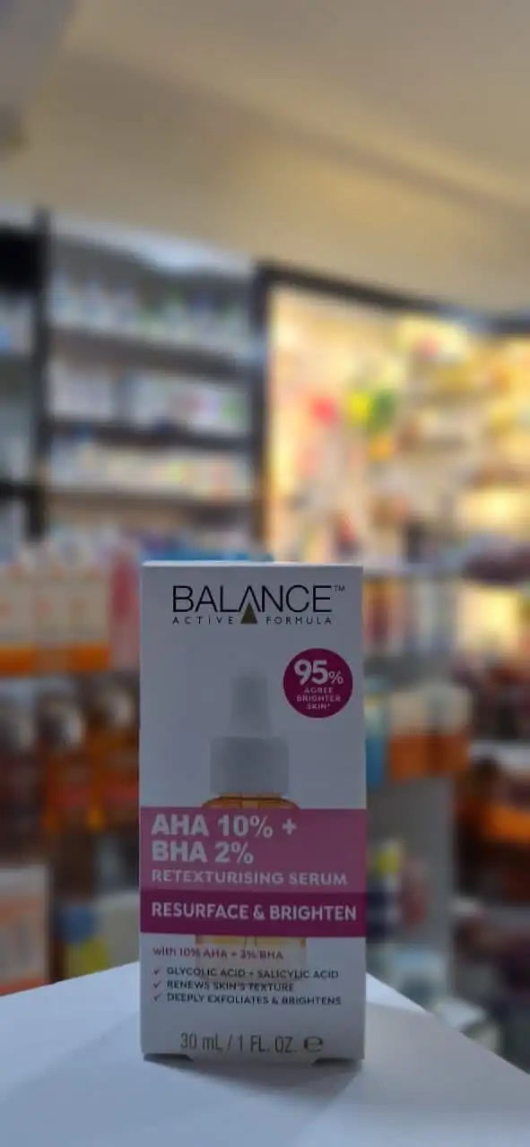 BALANCE ACTIVE FORMULA AHA 10% + BHA 2% RETEXTURISING SERUM